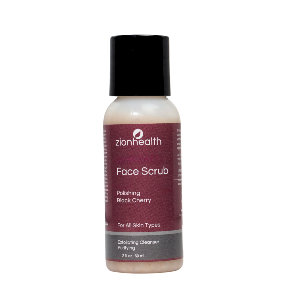 Black Cherry Face Scrub 2oz | Zion Health | ADAMA Minerals