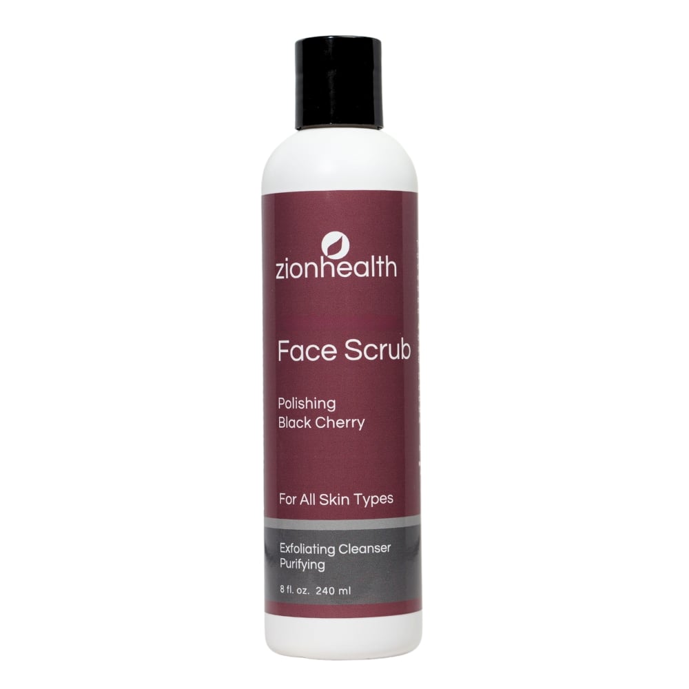 Black Cherry Face Scrub 8oz | Zion Health | ADAMA Minerals